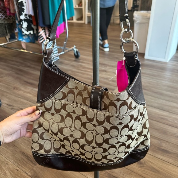 Coach | Bags | Coach Monogram Bag In Brown | Poshmark